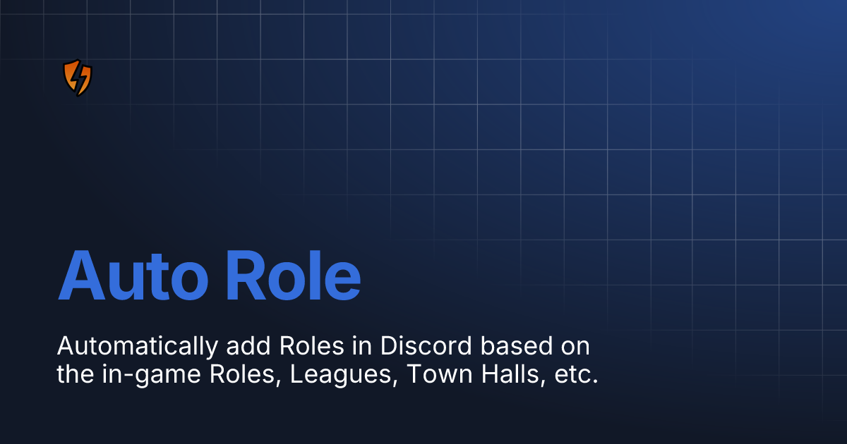 Auto Role | ClashPerk Docs