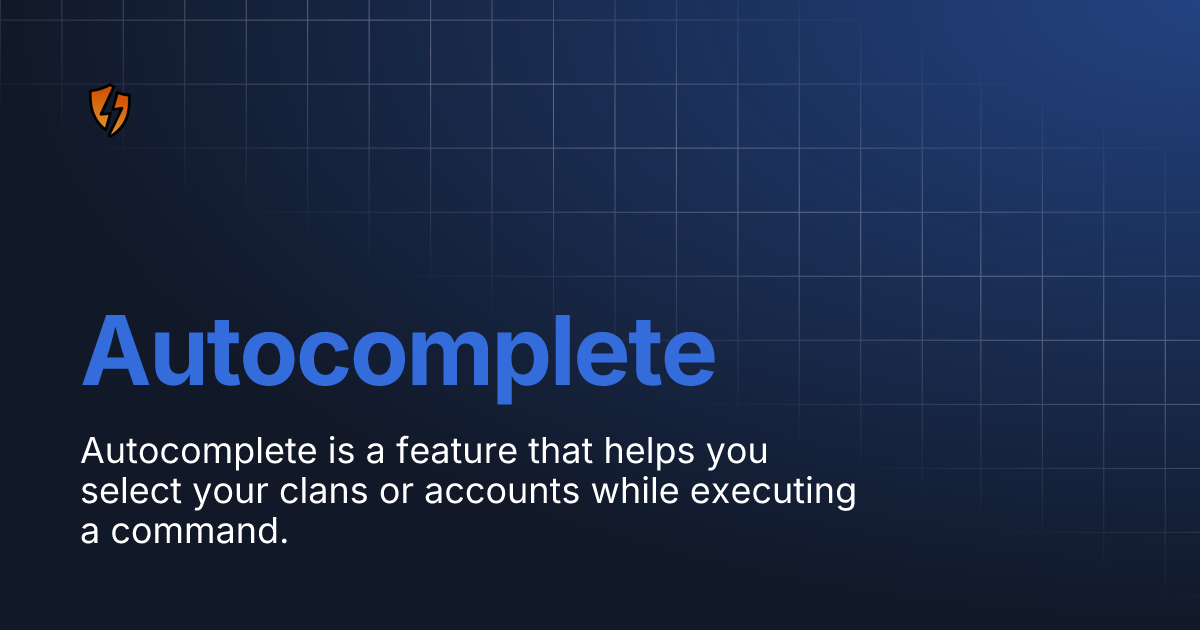 Autocomplete | ClashPerk Docs